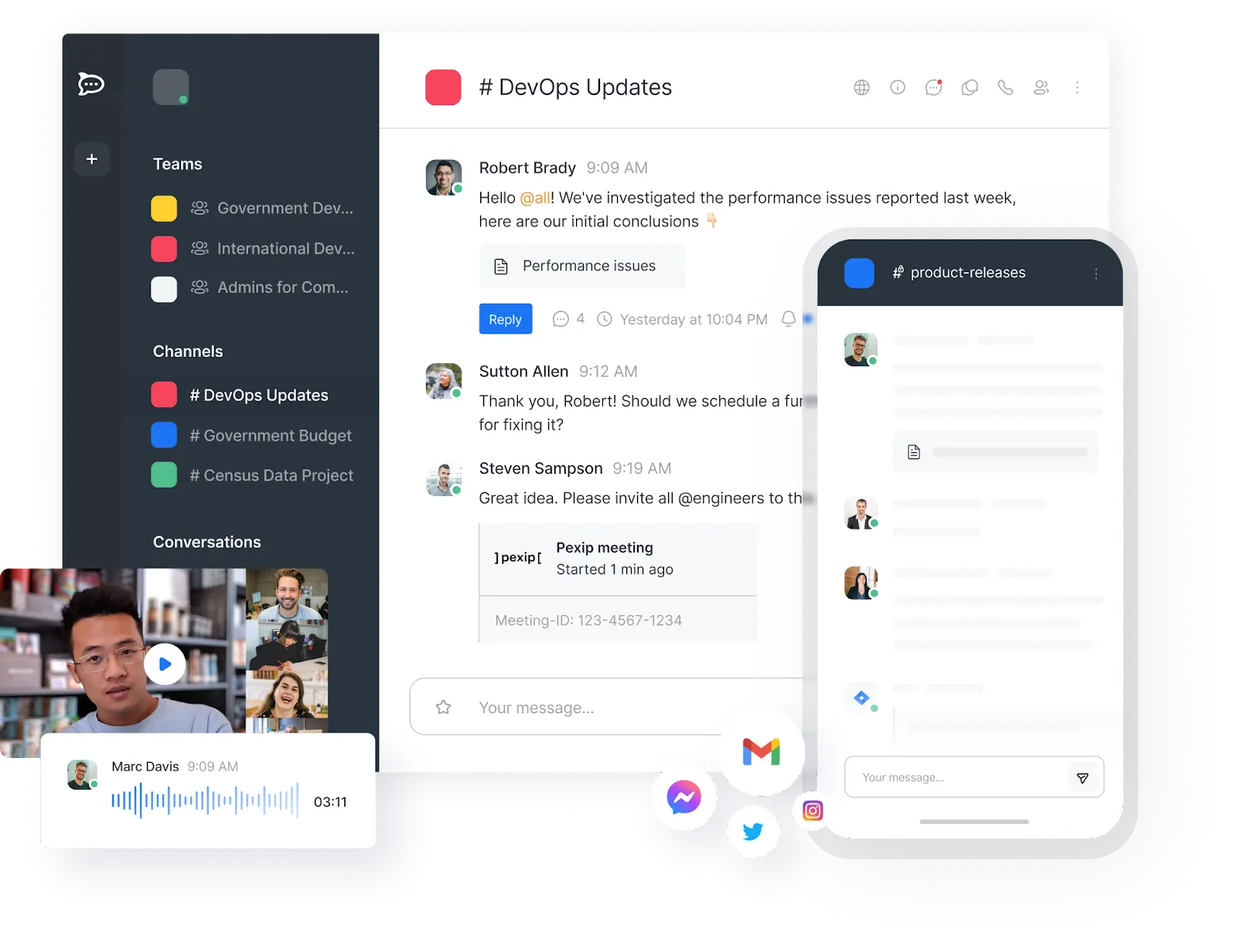 Secure, on-premise collaboration with Rocket.Chat | Pexip Marketplace